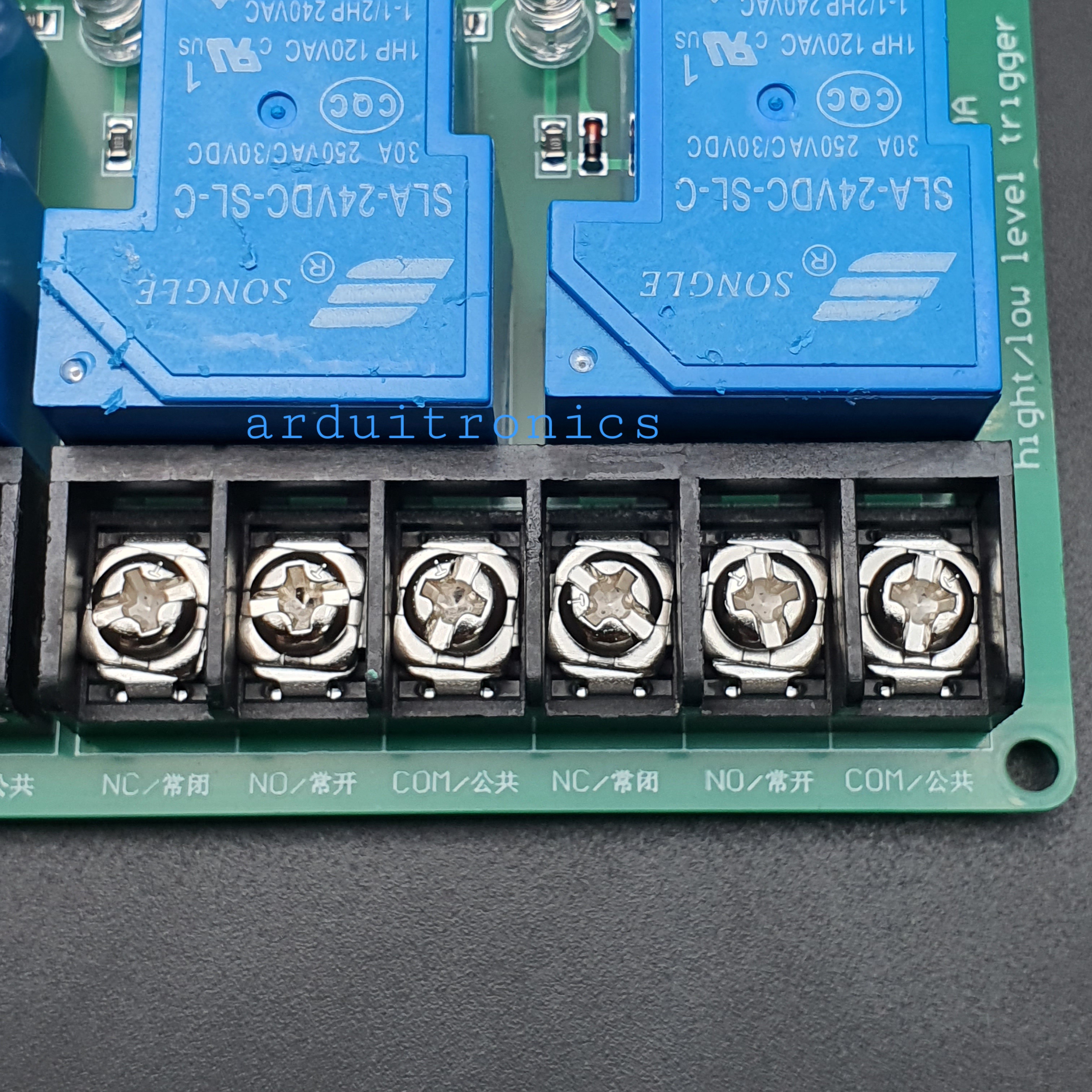 4 Channel Relay 24V 30A รีเลย์ 24V 30A ทำงานแบบ Active Low/High - Arduino, Raspberry Pi, NodeMCU ...