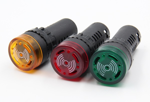 ไฟสีแดง Buzzer Led Alert 220vac เสียงและแสงสัญญาณเตือนภัย ออดไฟฟ้า 22mm Arduino Raspberry Pi