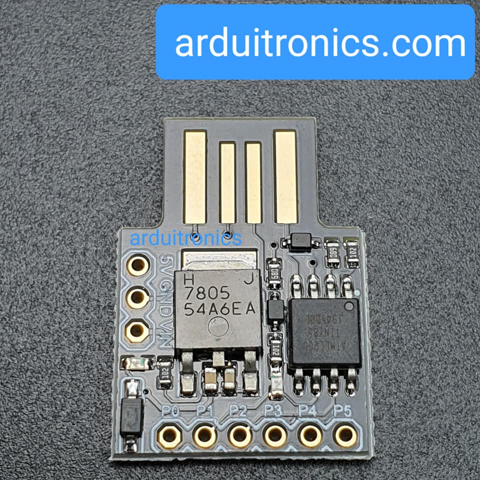 Digispark (ATtiny85) - Black PCB - Arduino, Raspberry Pi, NodeMCU, IoT ...