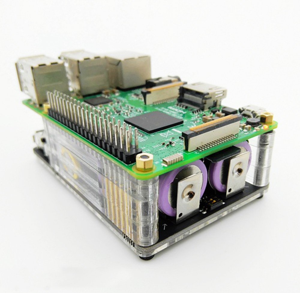 Raspberry Pi UPS - 18650 HAT with RTC 5V Output for Raspberry Pi 4B, 3B+, 3B - Arduino ...