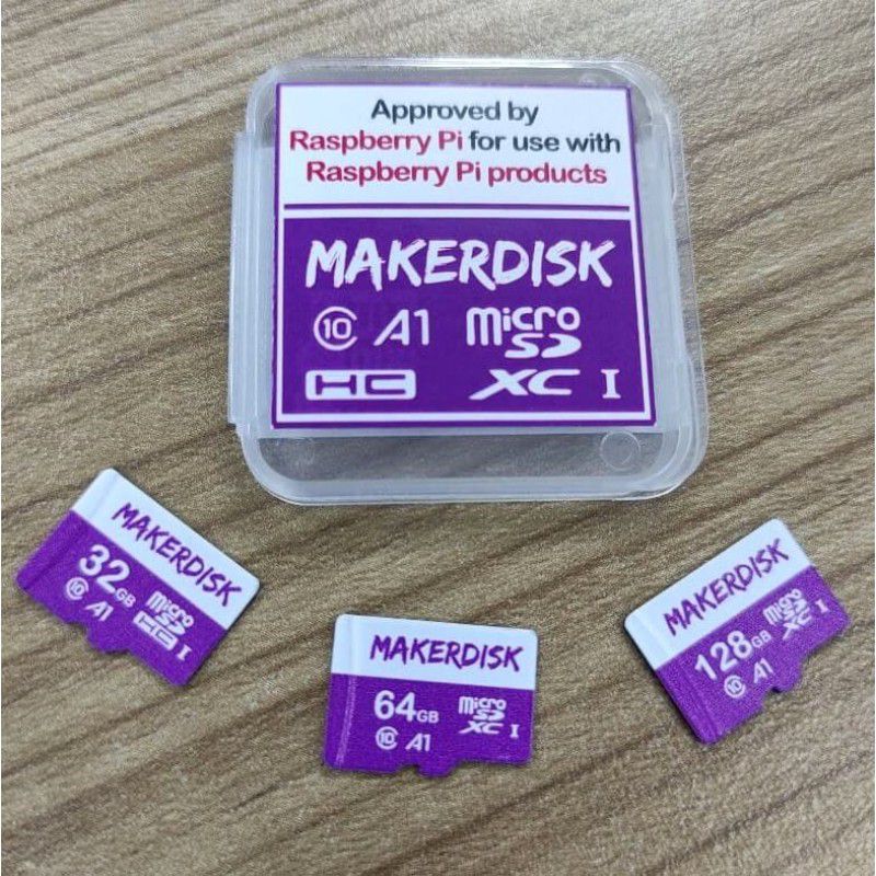 32GB Raspberry Pi Approved MakerDisk uSD with RPi OS - Arduino, Raspberry Pi, NodeMCU, IoT ...