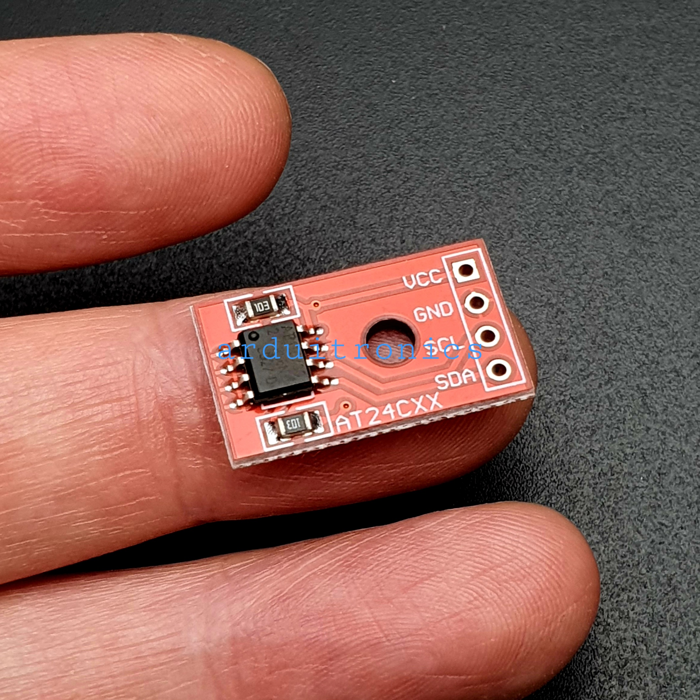 AT24C256 (32KByte) I2C Interface EEPROM Memory Module พร้อม Pin Header PCB สีแดง - Arduino ...