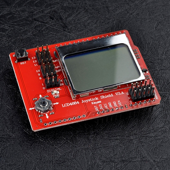 KEYES Graphic LCD 4884 Shield For Arduino - Arduino, Raspberry Pi, NodeMCU, IoT, Nvidia, Lora ...