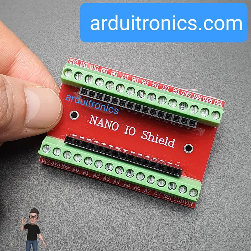 Arduino Nano Io Shield Screw Connector Arduino Raspberry Pi Nodemcu Iot Nvidia Lora Ai