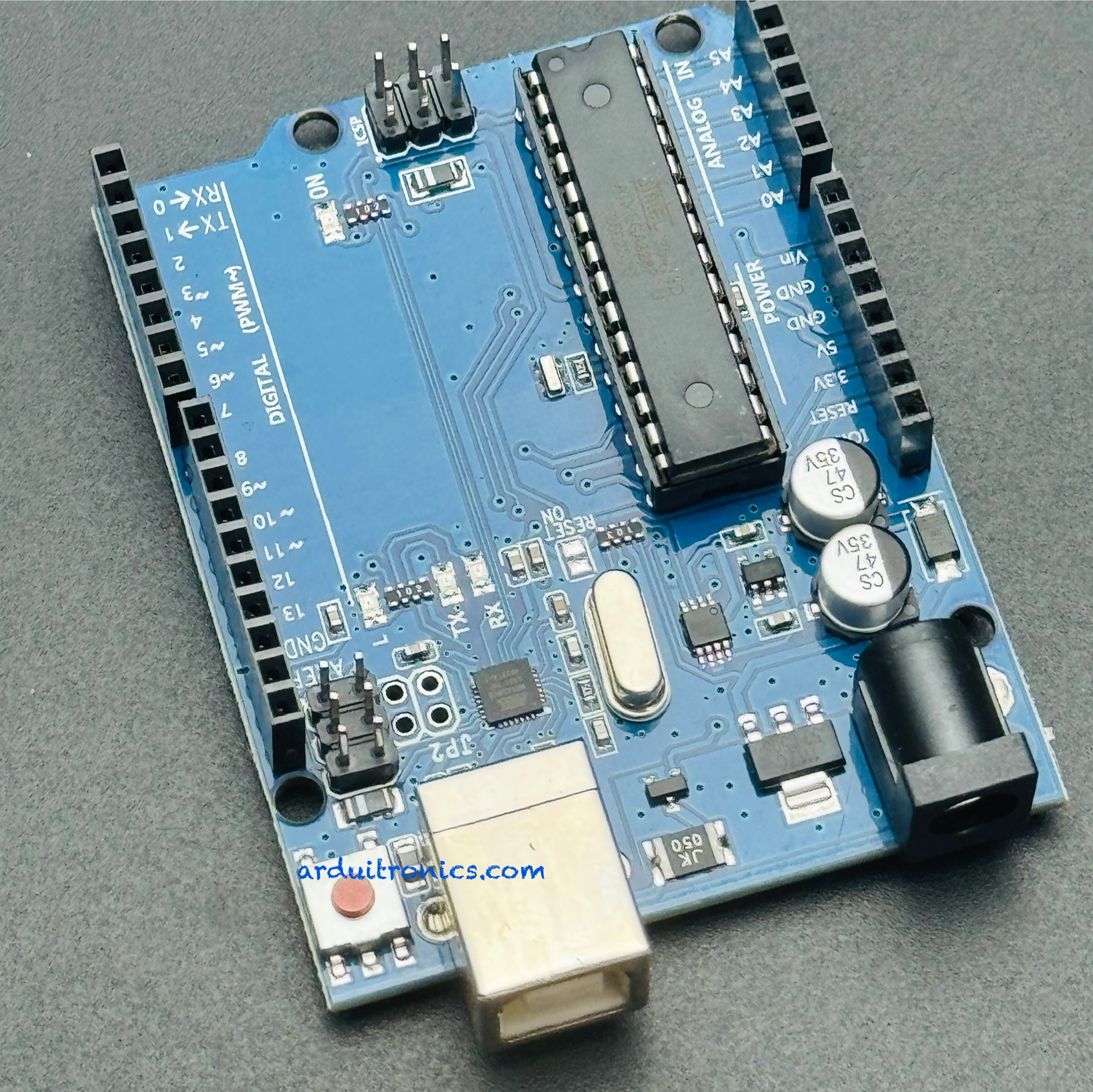 Arduino UNO R3 (ไม่มีคำว่า Arduino บนบอร์ด) + Free USB Cable - Arduino ...