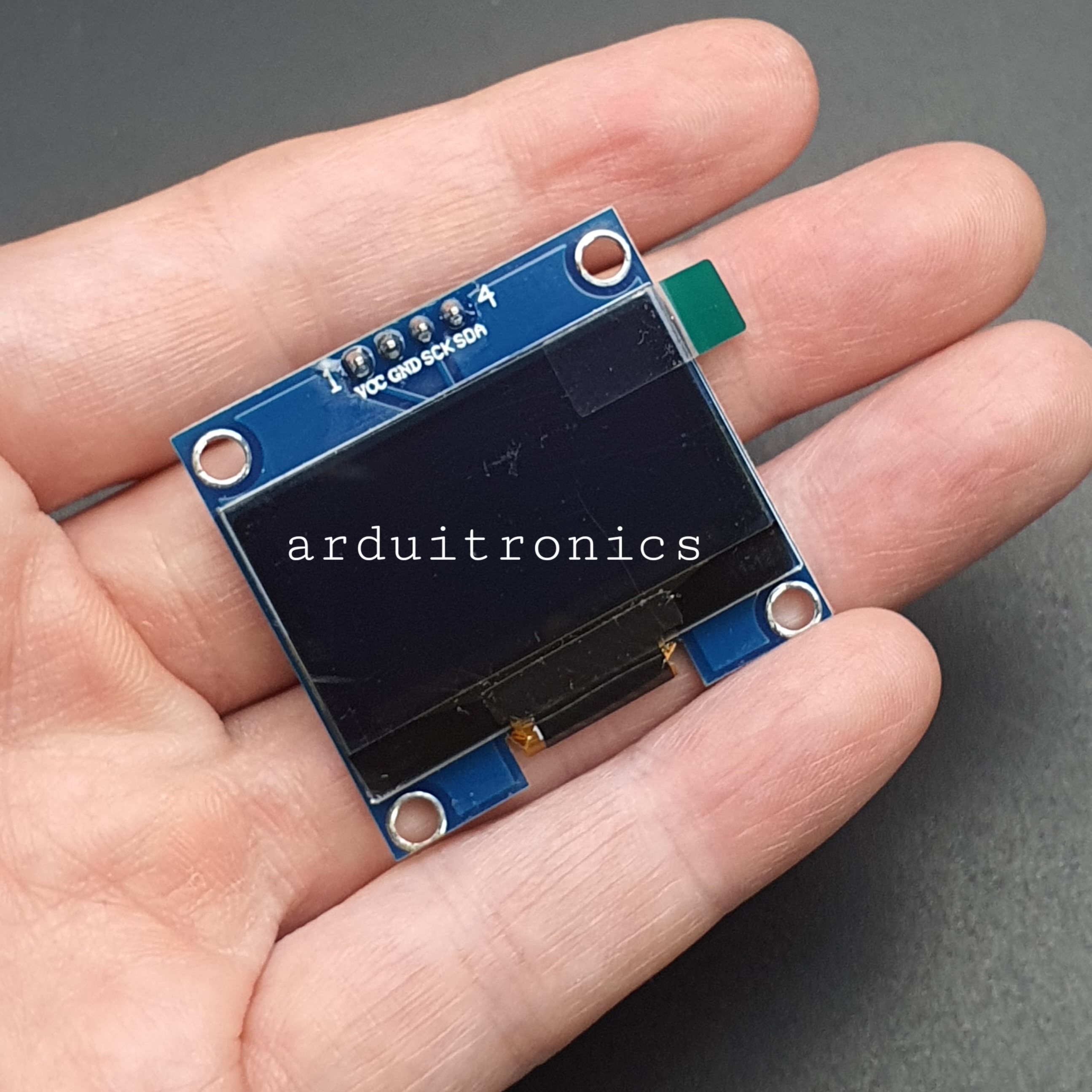 จอแสดงผล Oled 128x64 แบบ I2c ขนาด 13 สีน้ำเงิน Oled Display I2c Module 13 For Arduino