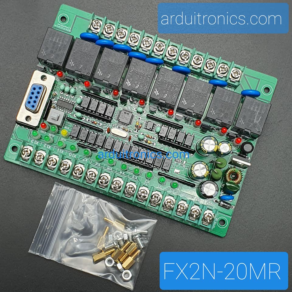PLC (FX2N-20MR) - Arduino, Raspberry Pi, NodeMCU, IoT, Nvidia, Lora, AI, Machine Learning ...