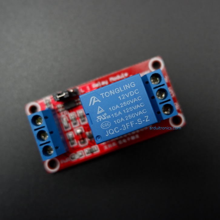 12v 1-Channel Relay High/Low Level Trigger Relay Module Red PCB - Arduino, Raspberry Pi, NodeMCU ...