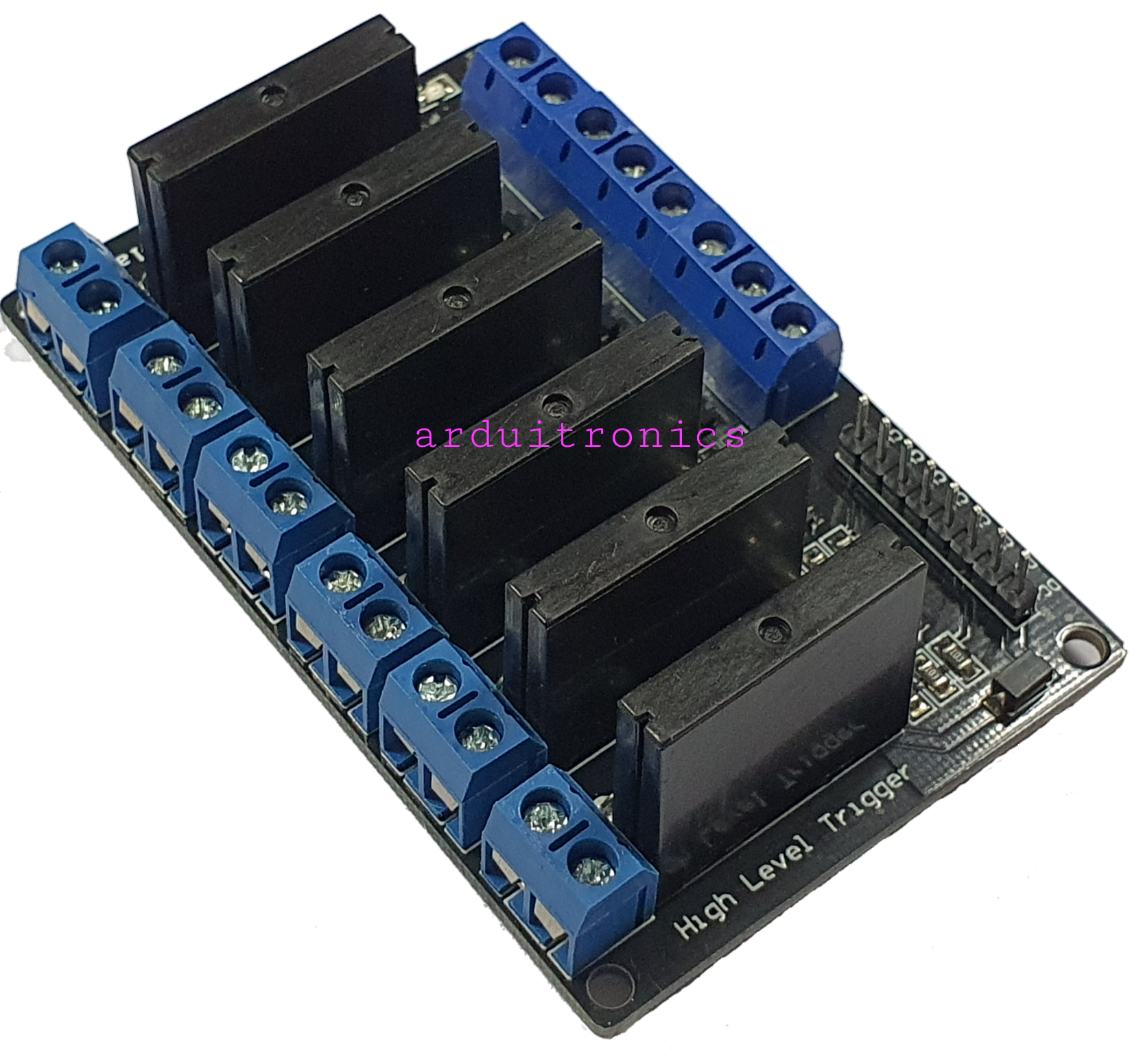 6 Channel 12V 2A Solid State Relay (SSR) High Level Trigger - Arduino, Raspberry Pi, NodeMCU ...
