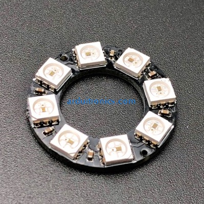 NeoPixel Ring 8 - Arduino, Raspberry Pi, NodeMCU, IoT, Nvidia, Lora, AI, Machine Learning ...