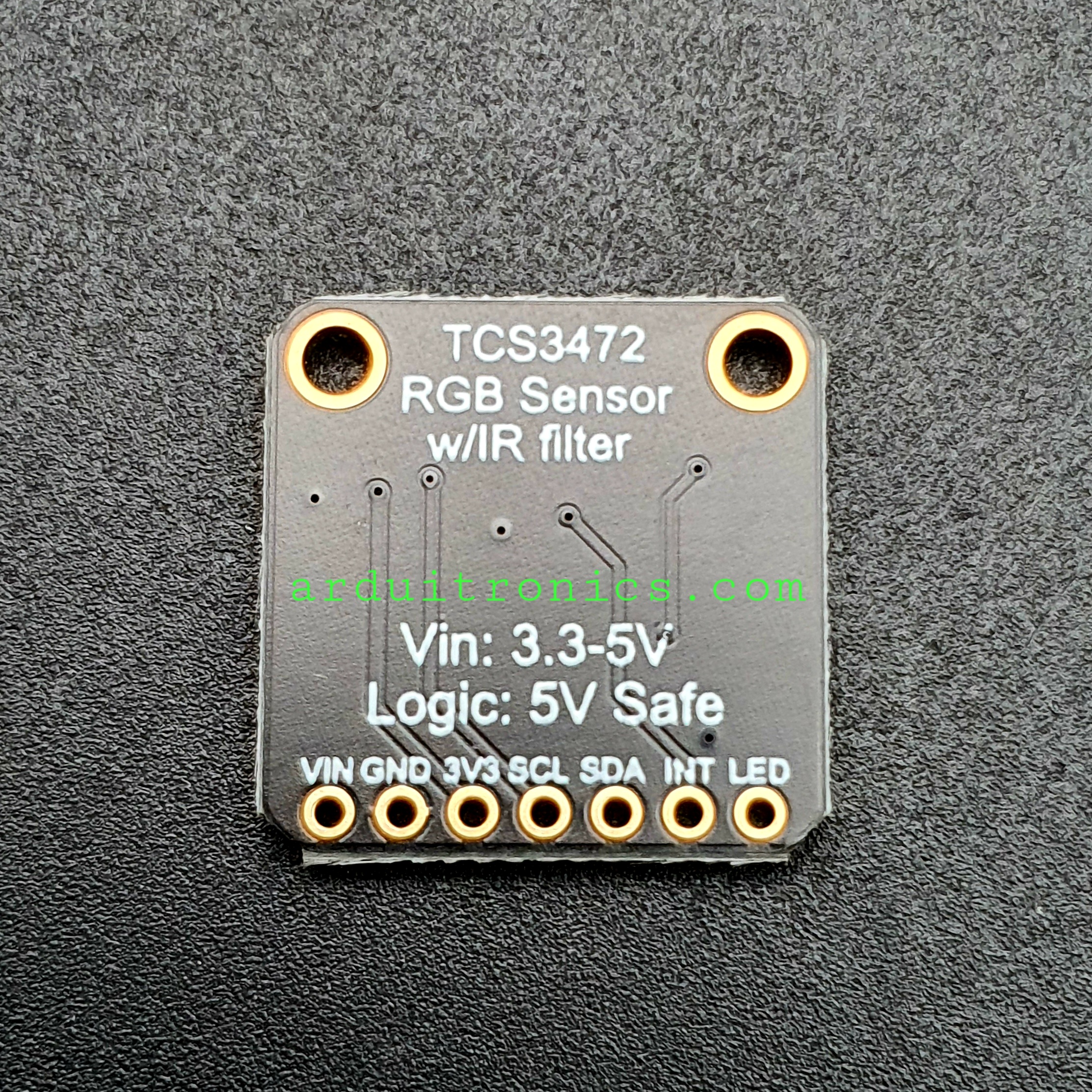 Rgb Color Sensor Tcs3472 Black Pcb เซ็นเซอร์ตรวจจับสี สำหรับ Arduino