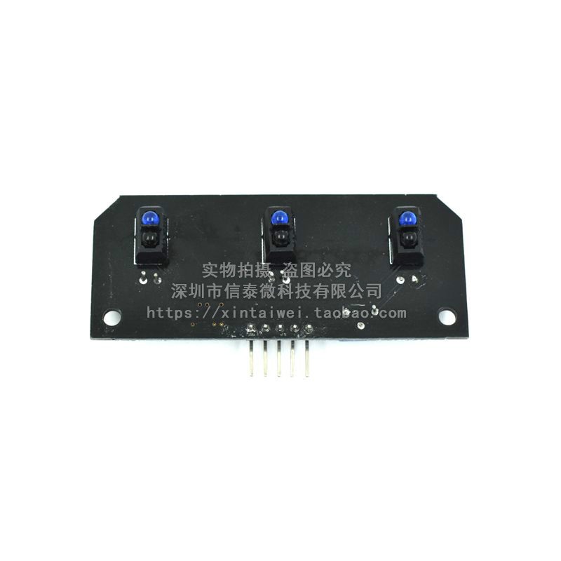 3-Way Infrared Line Tracking Module with TCRT5000 Sensor (Black PCB) - Arduino, Raspberry Pi ...