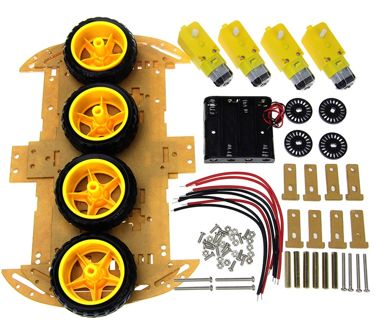 Smart Car Robot Kit 4WD (มาพร้อมกับ Uno + Motor Drive + Bluetooth ...