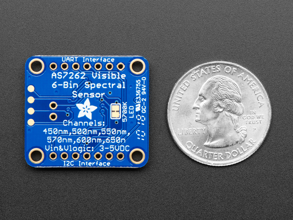 Adafruit AS7262 6-Channel Visible Light / Color Sensor Breakout (แท้จาก Adafruit, USA) - Arduino ...