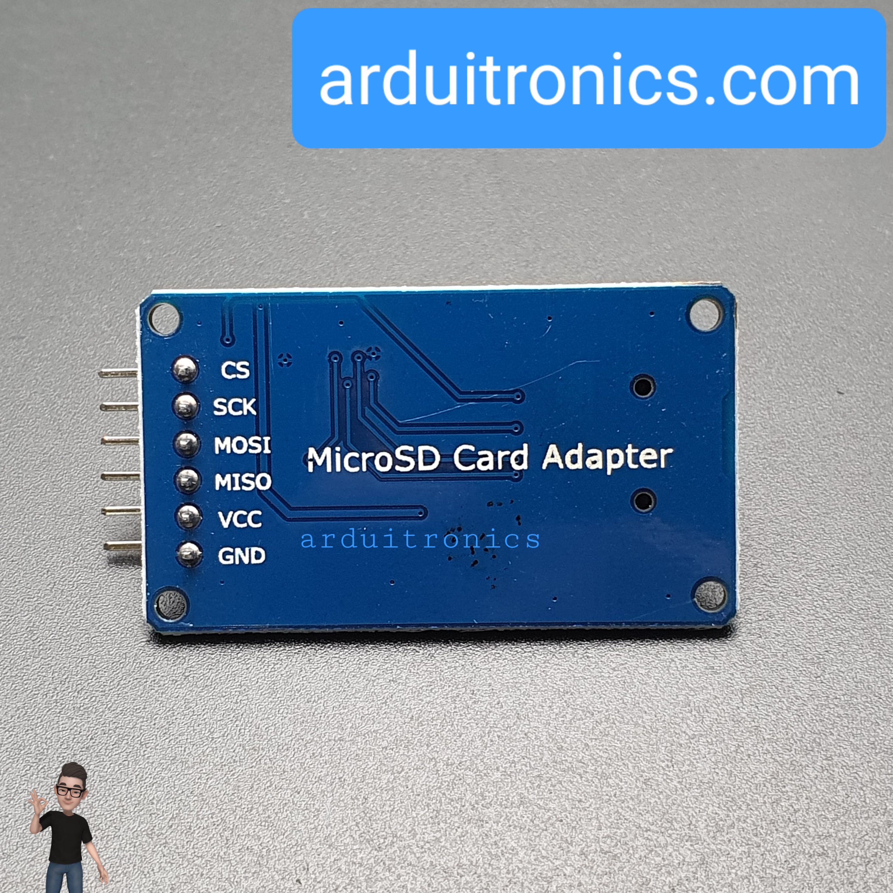 MicroSD Card Adapter (SPI Interface) - Arduino, Raspberry Pi, NodeMCU, IoT, Nvidia, Lora, AI ...