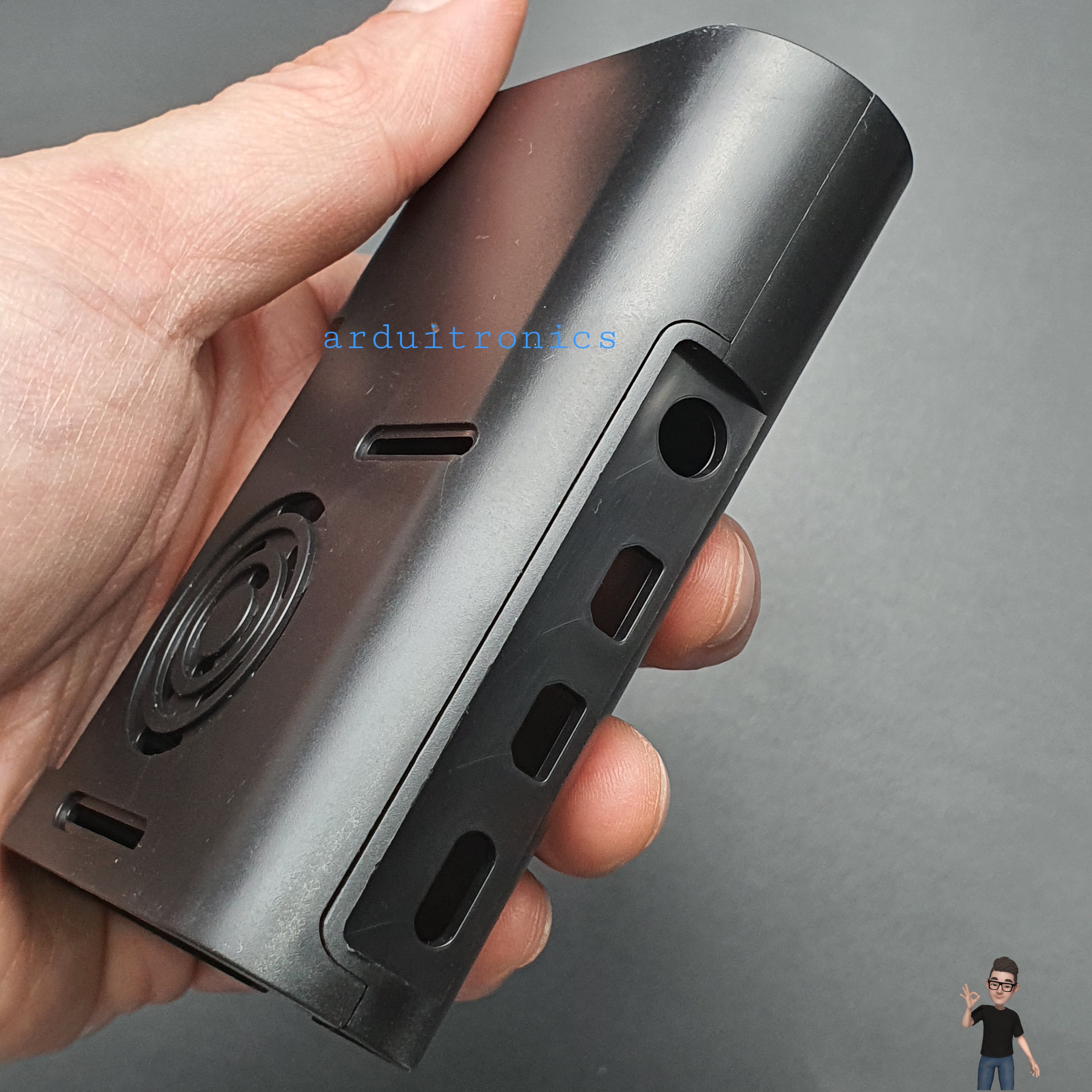 Raspberry Pi 4b Shell Case Box Black กล่อง เคส Raspberry Pi 4 สีดำ