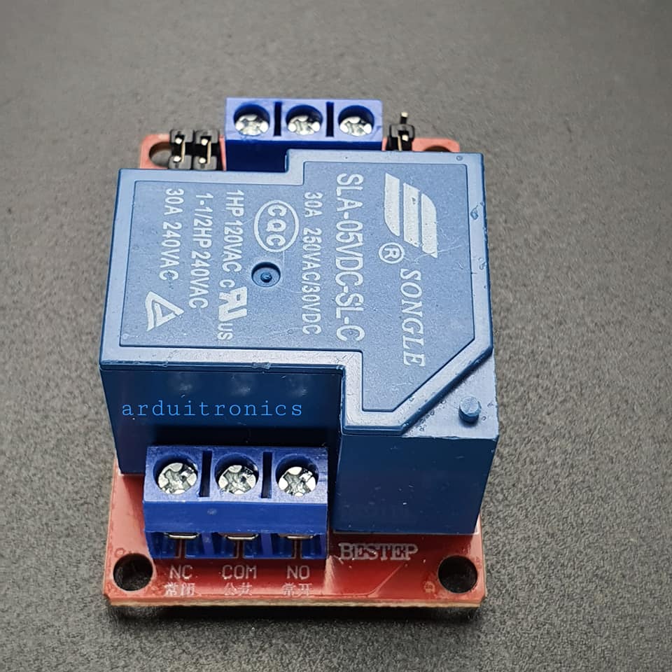 30A 5VDC Power Relay Coil ( High/Low Level Trigger ) Newer Version - Arduino, Raspberry Pi ...