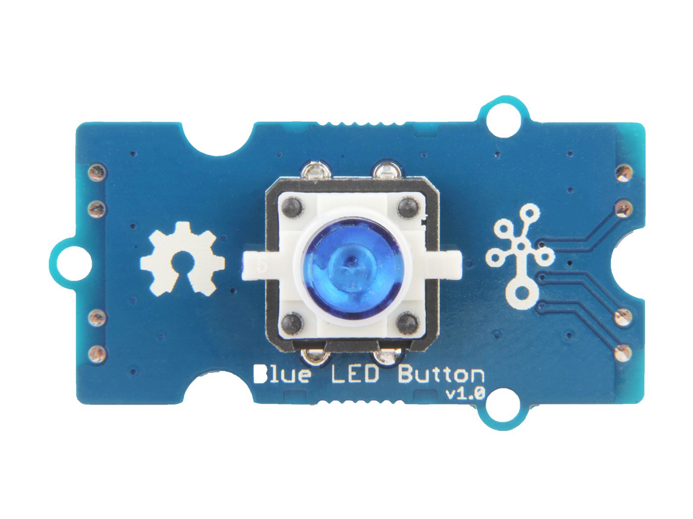 Grove - Blue LED Button + Cable (ของแท้จาก SeeedStudio, GD) - Arduino, Raspberry Pi, NodeMCU ...