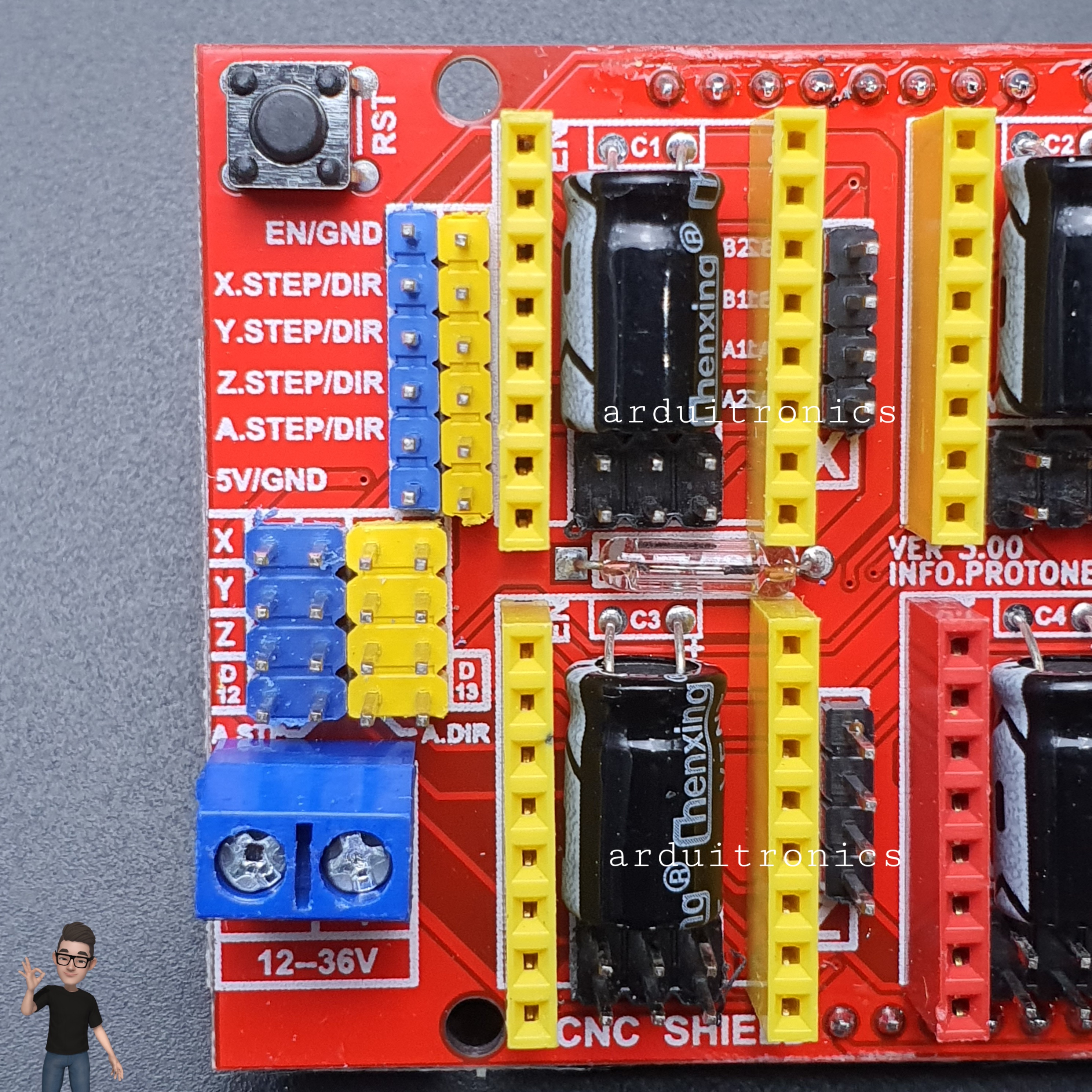 Cnc Shield V3 For Arduino Arduino Raspberry Pi Nodemcu Iot Nvidia