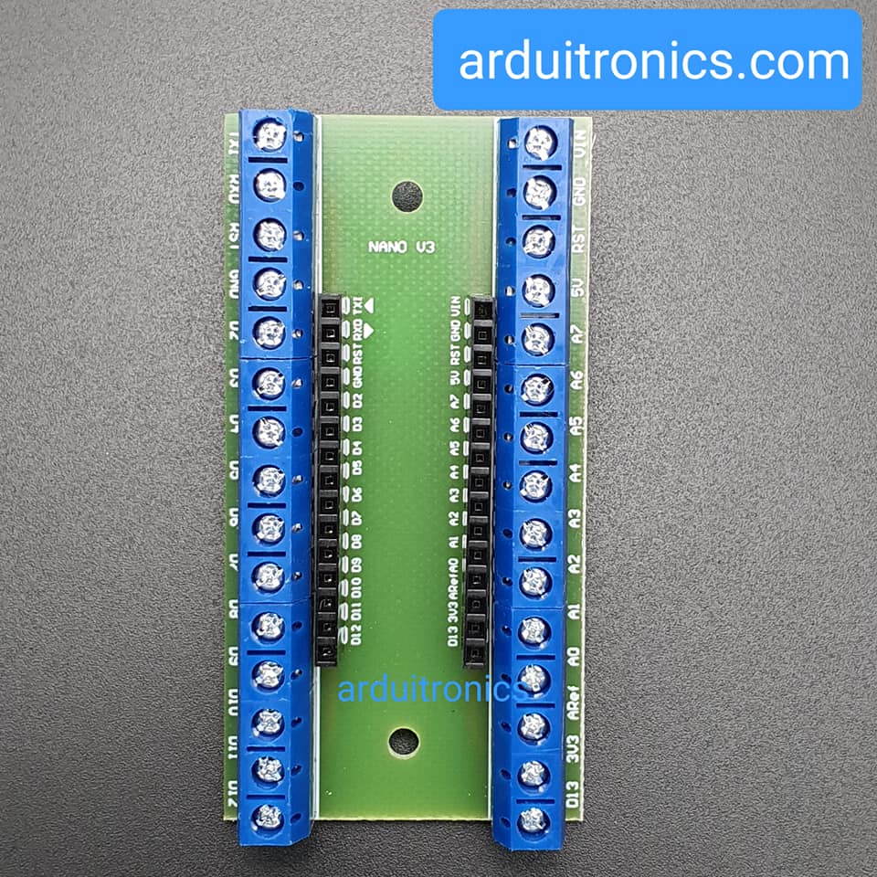 Arduino Nano 3.0 Screw Shield Nano Shield - Arduino, Raspberry Pi, NodeMCU, IoT, Nvidia, Lora ...