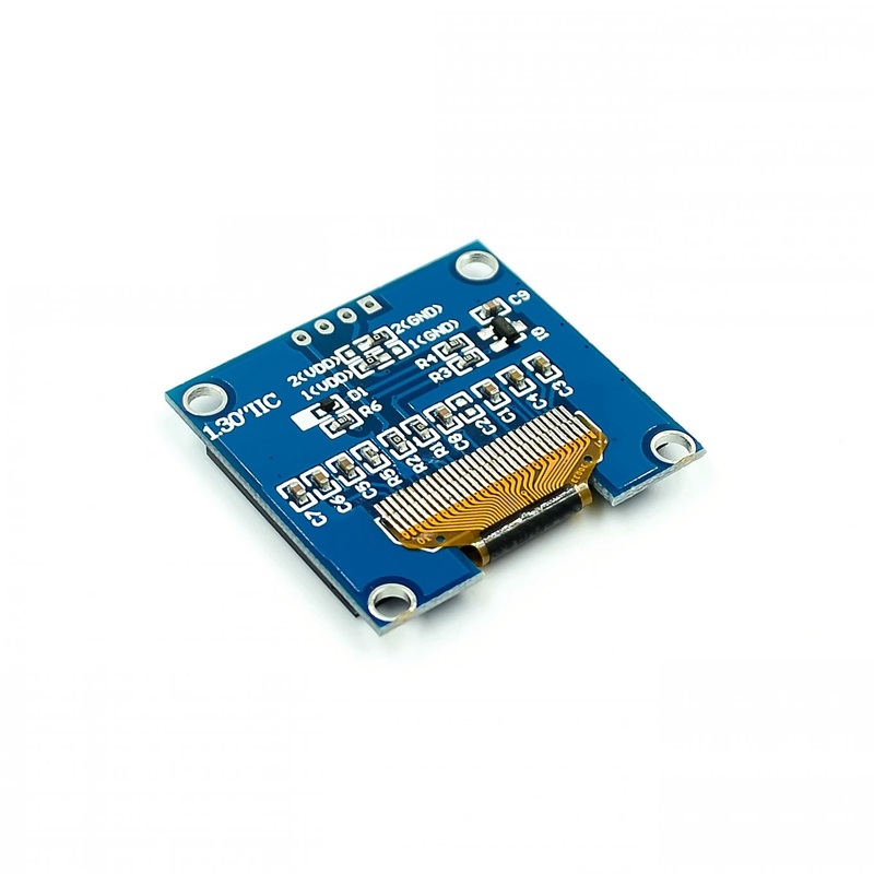 จอแสดงผล Oled 128x64 แบบ I2c ขนาด 13 สีน้ำเงิน Oled Display I2c Module 13 For Arduino
