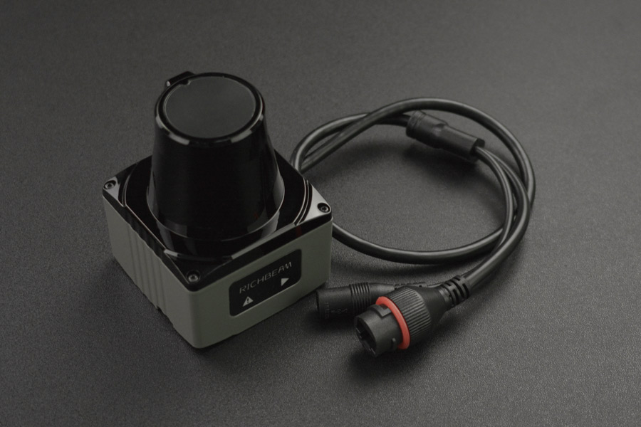 LakiBeam 1S - 270 Degree Industrial-grade Single-line 2D ToF LiDAR (15m, 12V, Ethernet UDP, IP65 ...