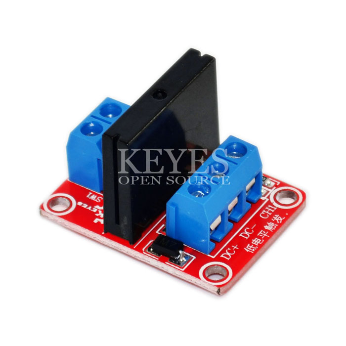 Keys 1 Channel Solid State Relay Module (SSR) Red PCB - Arduino, Raspberry Pi, NodeMCU, IoT ...