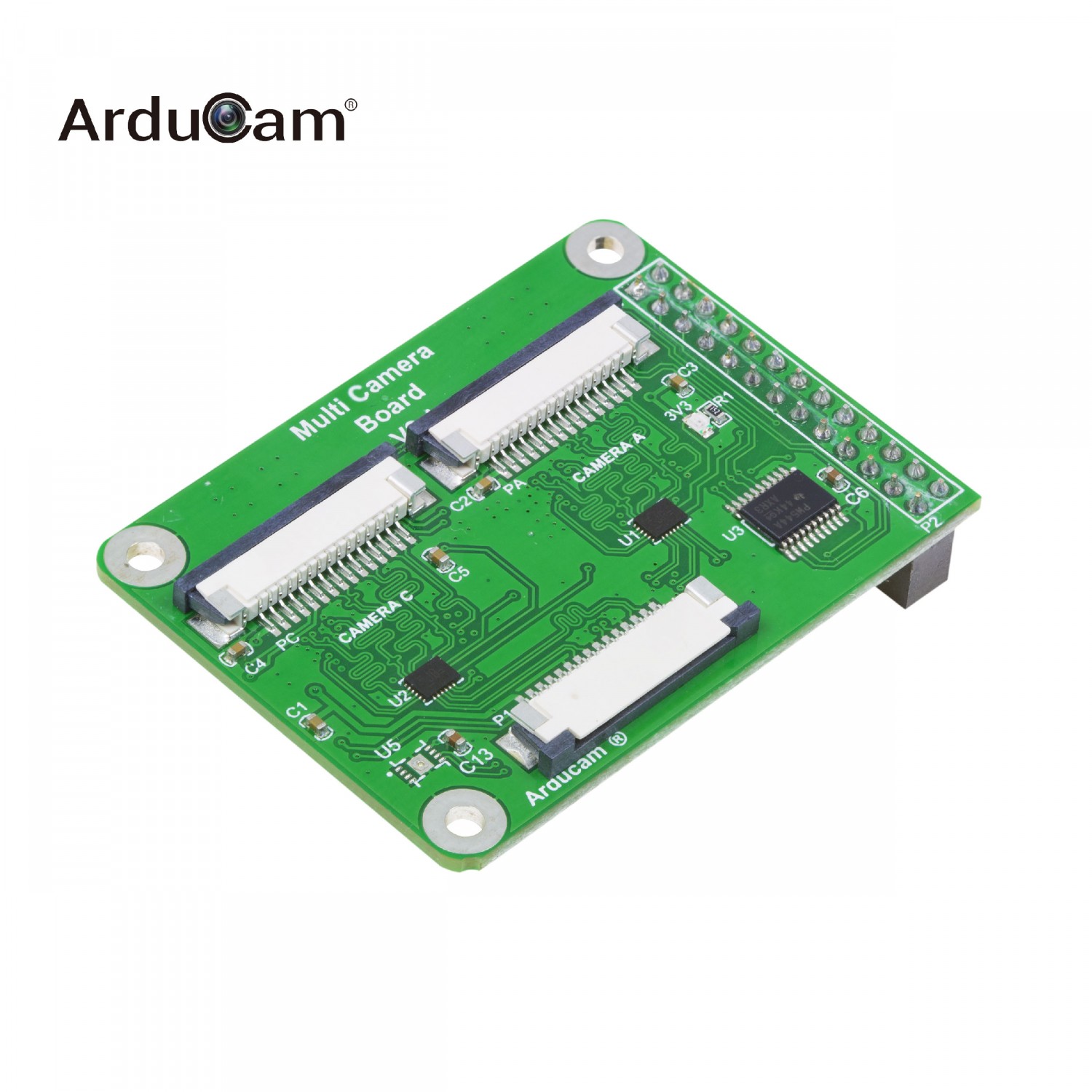 Arducam Multi Camera Adapter Bundle Kits Compatible For Modified Official Raspberry Pi V2 1pcs