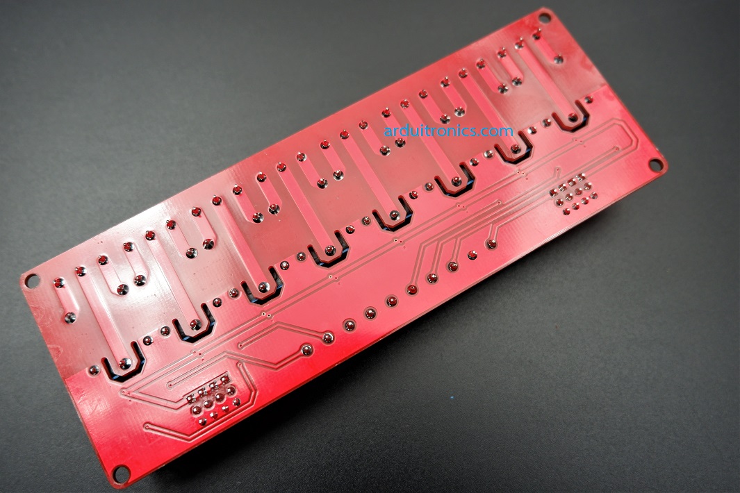 24V 8 Channel Relay High/Low Level Trigger Relay Module (Red PCB) - Arduino, Raspberry Pi ...