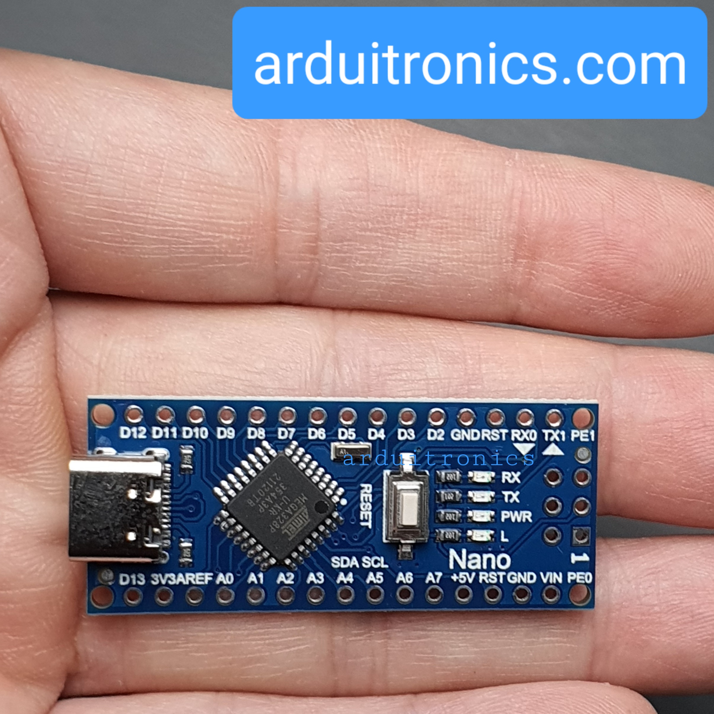 Arduino Nano V3.0 (Atmel Mega328P) USB Type-C with Headers (ยังไม่บัดกรีขา) - Arduino, Raspberry ...