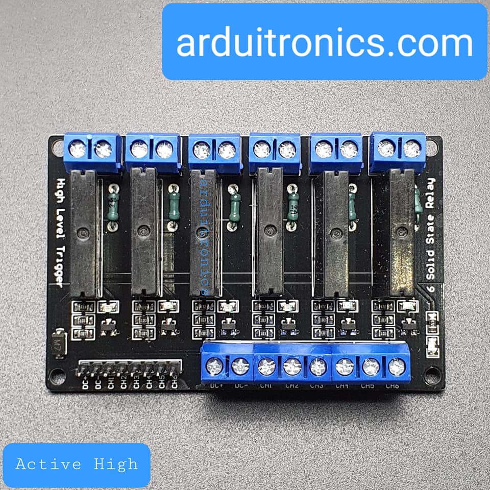 6 Channel 5V 2A Solid State Relay (SSR) High Level Trigger - Arduino, Raspberry Pi, NodeMCU, IoT ...