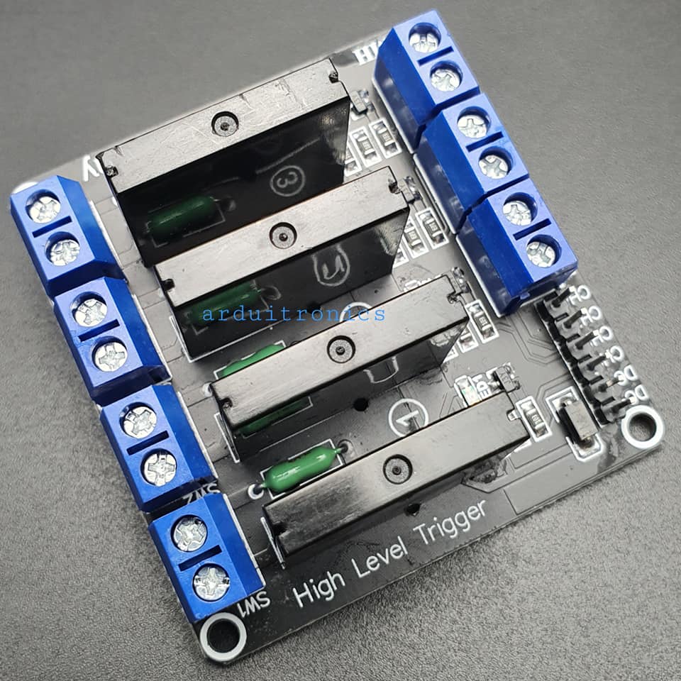 4 Channel 5V 2A Solid State Relay (SSR) High Level Trigger - Arduino, Raspberry Pi, NodeMCU, IoT ...