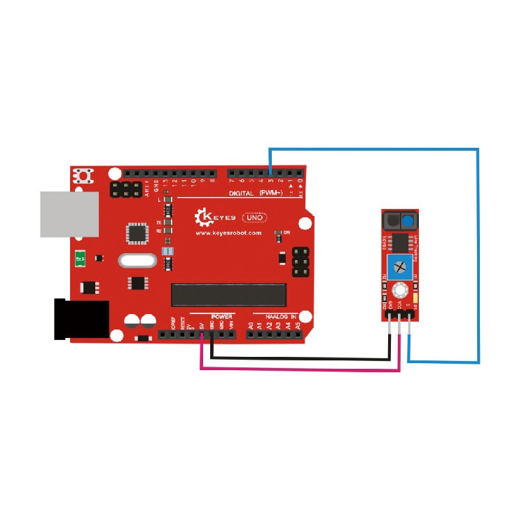 KEYES Infrared Line Tracking Module with TCRT5000 Sensor - Arduino, Raspberry Pi, NodeMCU, IoT ...