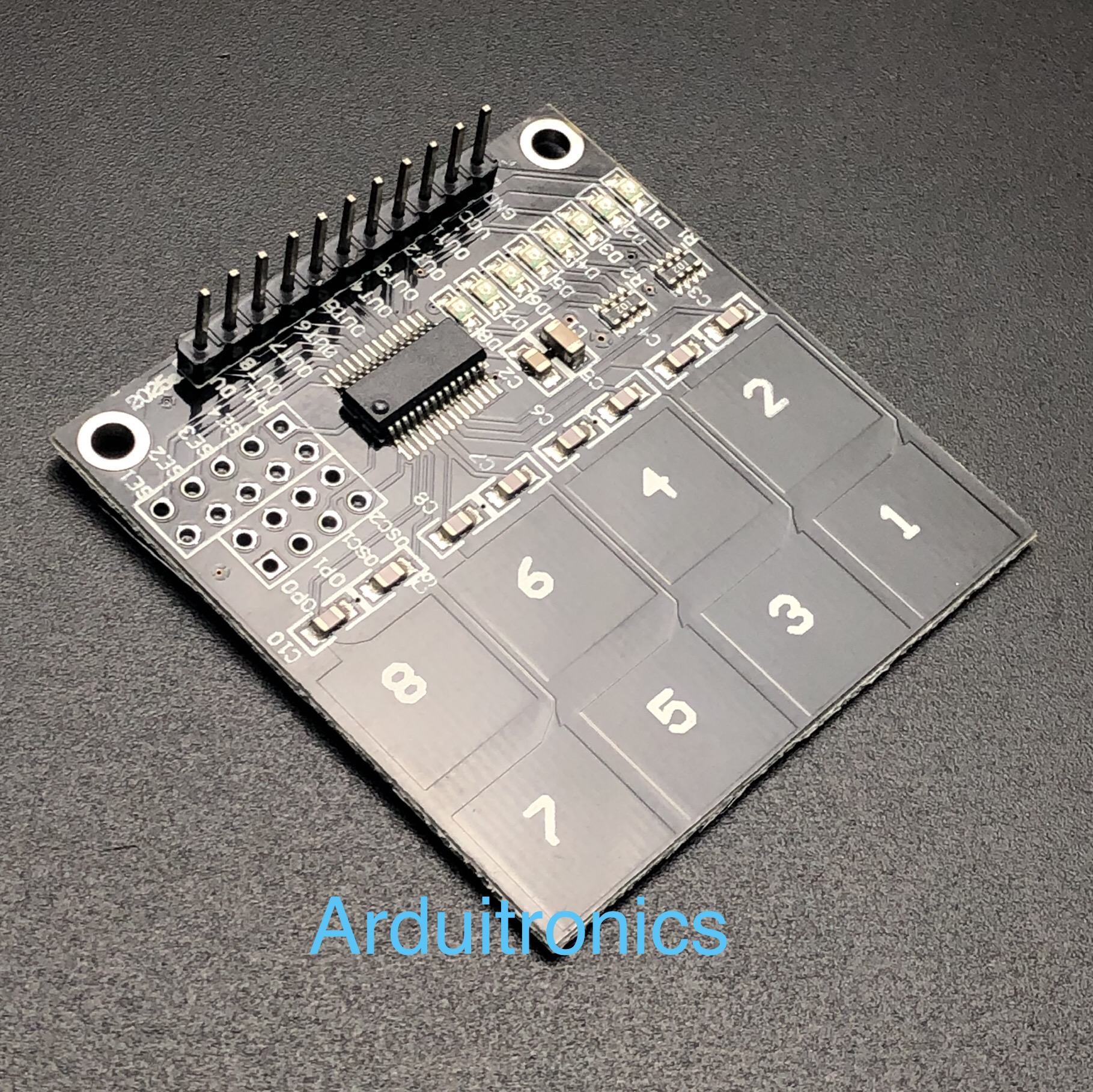 TTP226 8 ช่อง 8-Way Switch Capacitive Touch Module PCB สีดำ - Arduino, Raspberry Pi, NodeMCU ...