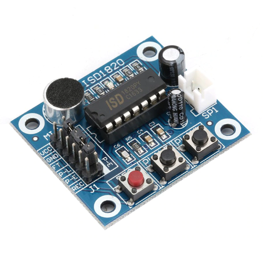 ISD1820 - Voice and Sound Record with Playback Module + on-board ...