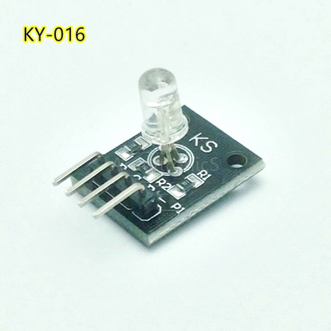 RGB LED 5mm Module (Common Cathode) KY-016 - Arduino, Raspberry Pi ...