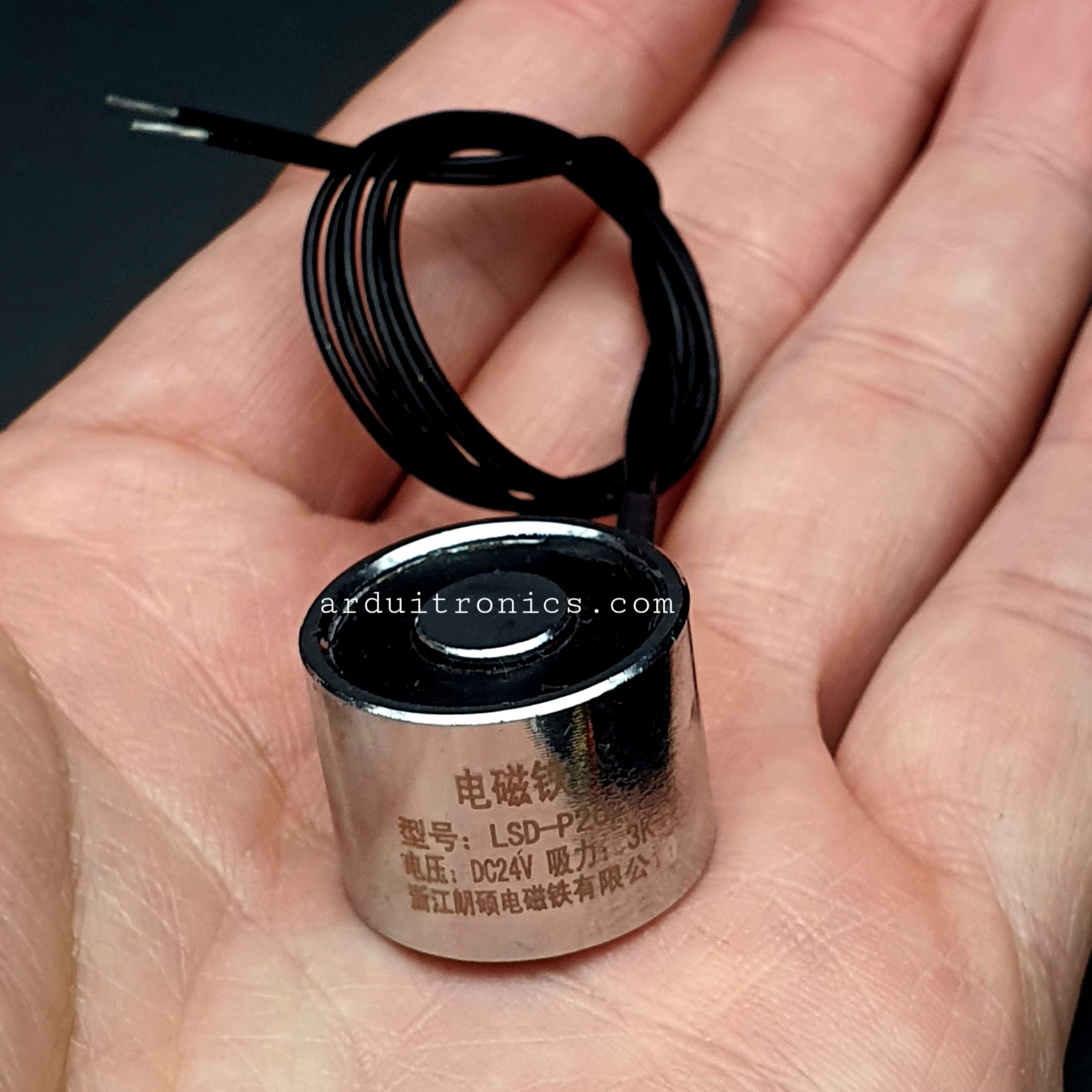 24V Electromagnet (3Kg Holding Force) - Arduino, Raspberry Pi, NodeMCU, IoT, Nvidia, Lora, AI ...