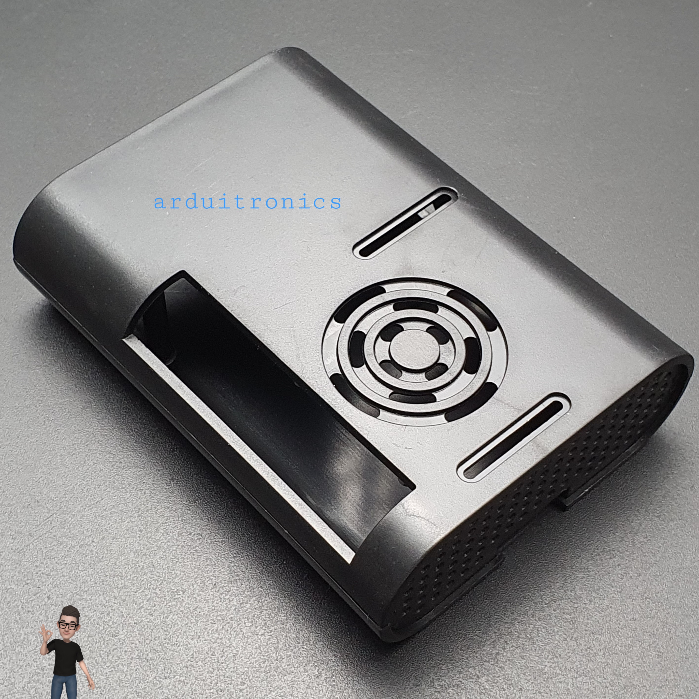 Raspberry Pi 4b Shell Case Box Black กล่อง เคส Raspberry Pi 4 สีดำ