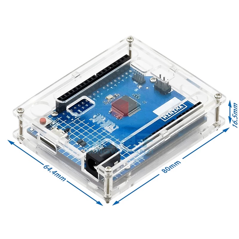 Arduino UNO R4 ( Minima / Wifi) Acrylic Case Box - Arduino, Raspberry Pi, NodeMCU, IoT, Nvidia ...