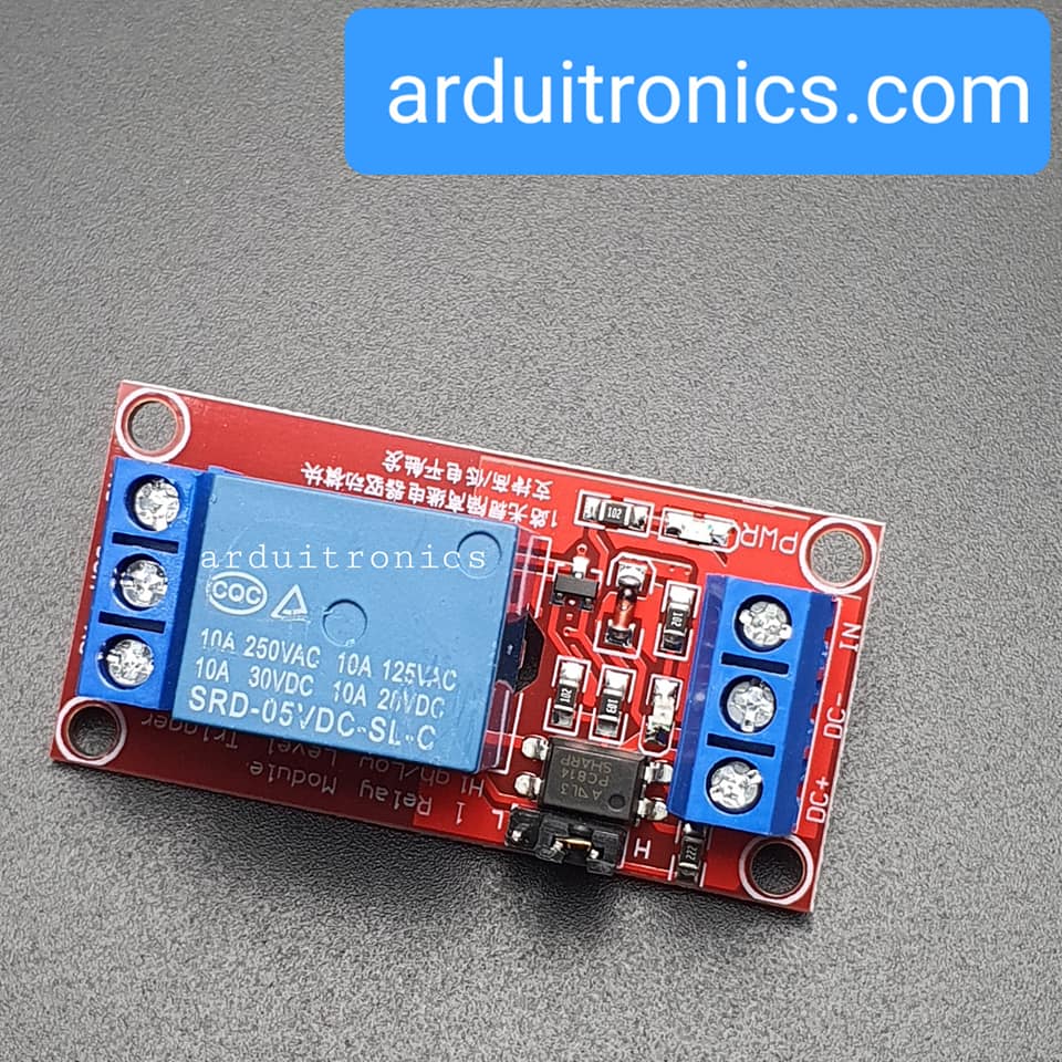 5v 1-Channel Relay High/Low Level Trigger Relay Module Red PCB - Arduino, Raspberry Pi, NodeMCU ...