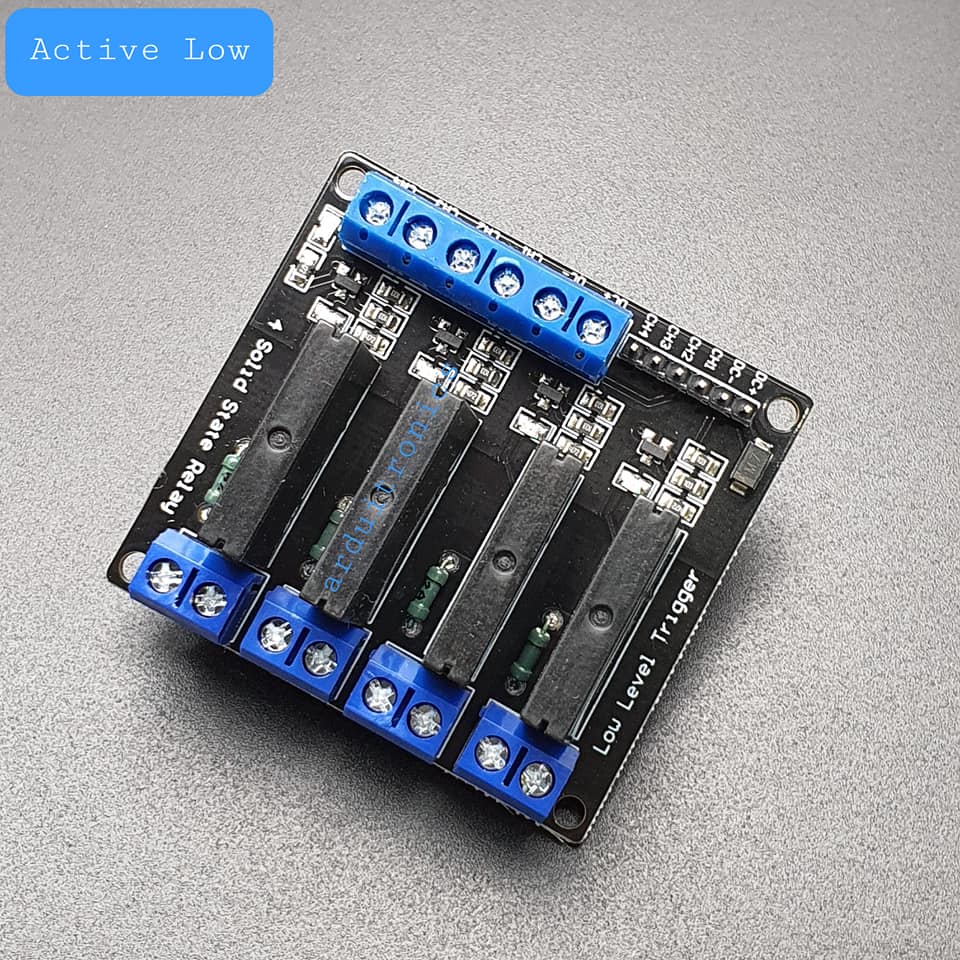 4 Channel 5V 2A Solid State Relay (SSR) Low Level Trigger - Arduino, Raspberry Pi, NodeMCU, IoT ...