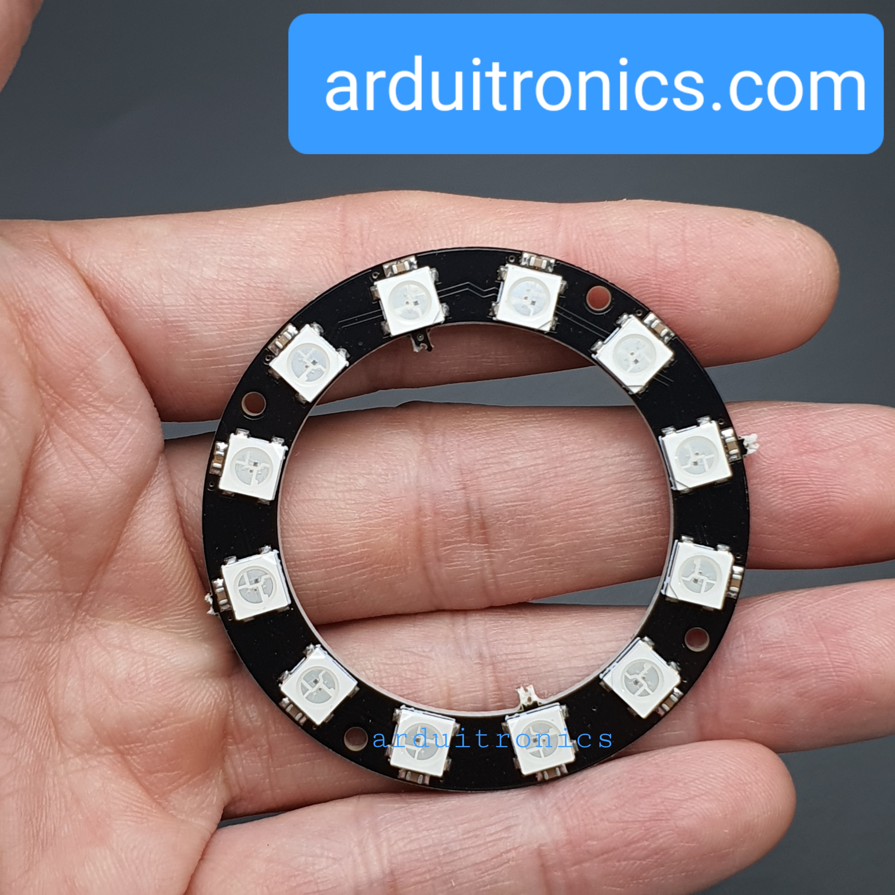 NeoPixel Ring 12 - Arduino, Raspberry Pi, NodeMCU, IoT, Nvidia, Lora, AI, Machine Learning ...