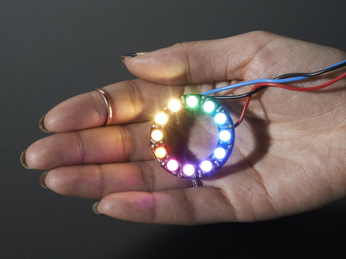 NeoPixel Ring 12 - Arduino, Raspberry Pi, NodeMCU, IoT, Nvidia, Lora, AI, Machine Learning ...