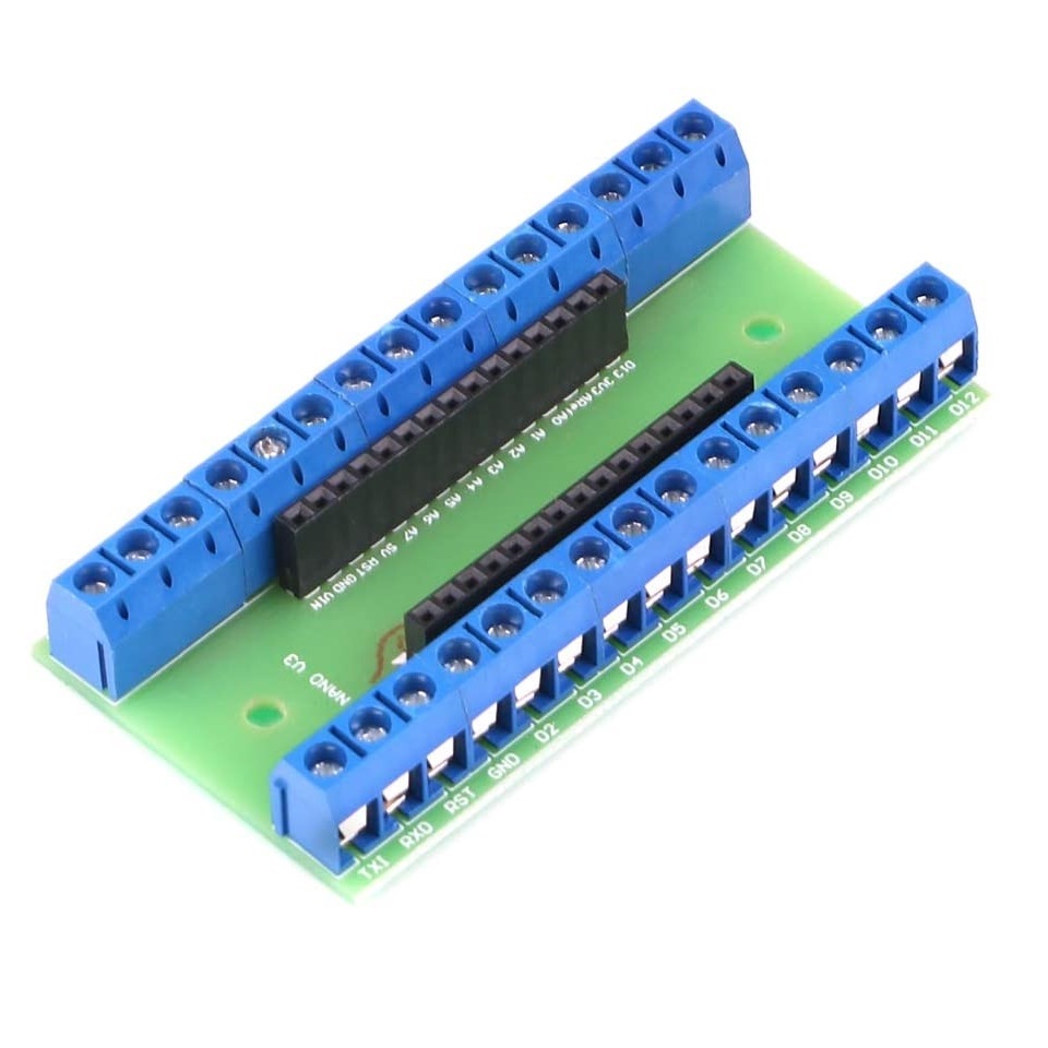 Arduino Nano 3.0 Screw Shield Nano Shield - Arduino, Raspberry Pi, NodeMCU, IoT, Nvidia, Lora ...