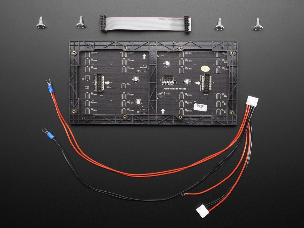 64X32 RGB LED Matrix Panel - 4mm Pitch (Adafruit) - Arduino, Raspberry Pi, NodeMCU, IoT, Nvidia ...