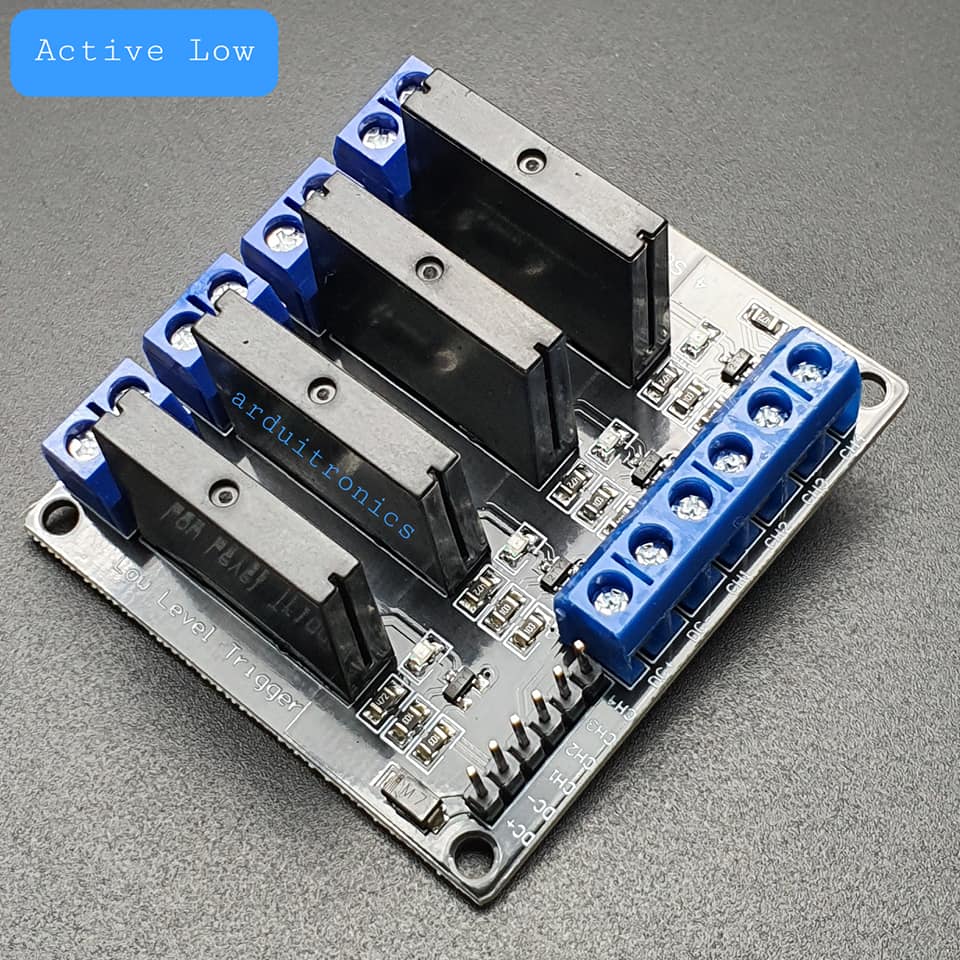 4 Channel 5V 2A Solid State Relay (SSR) Low Level Trigger - Arduino ...