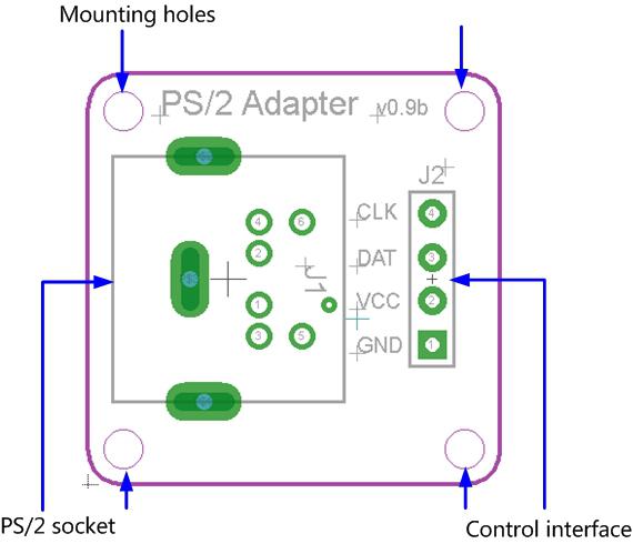 Ps2 Keyboard Adapter Module Arduino Raspberry Pi Nodemcu Iot 5528