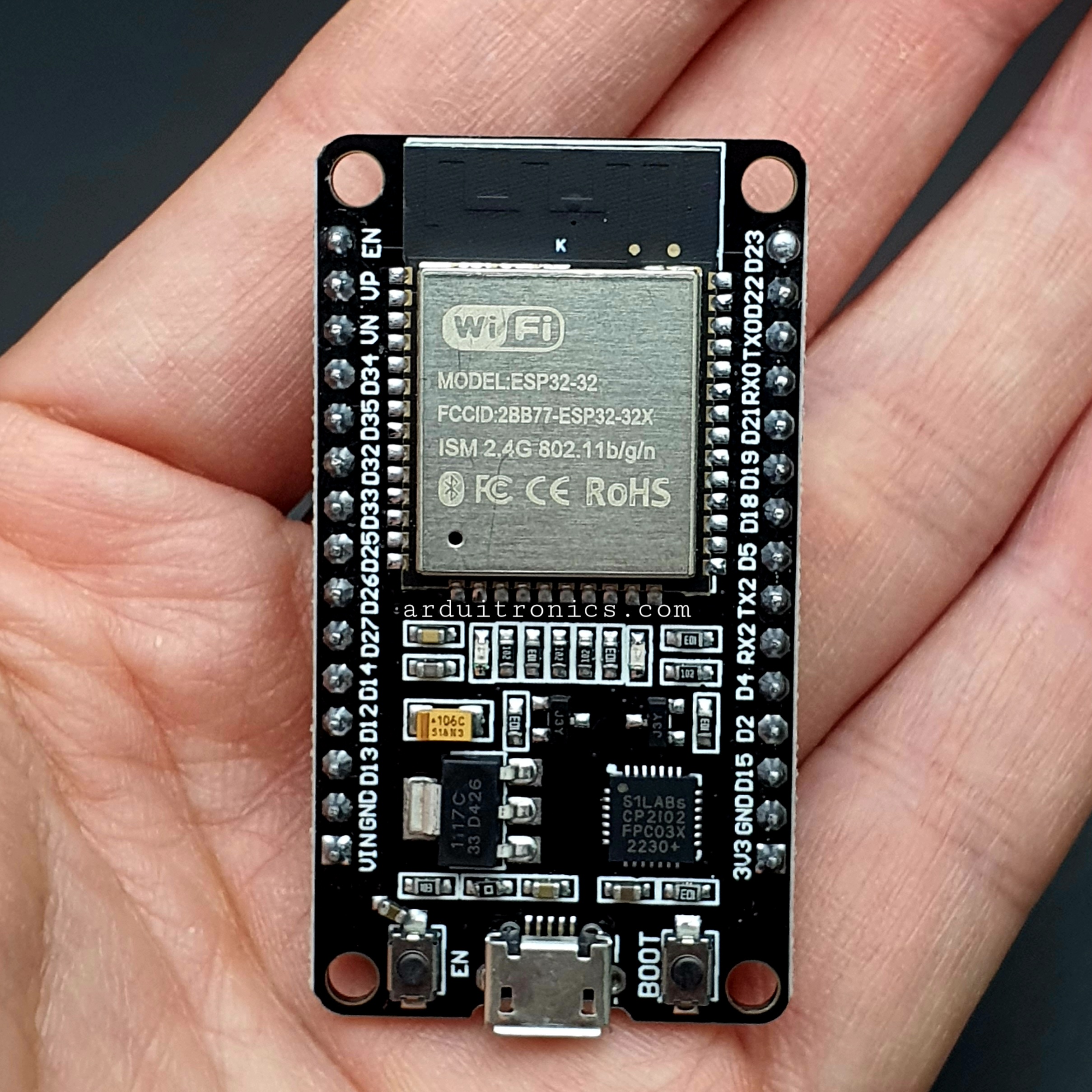 ESP32 (Auto upload) WiFi+Bluetooth ESP-32 ESP-32S ESP32 (CP2102) 30 pin - Arduino, Raspberry Pi ...