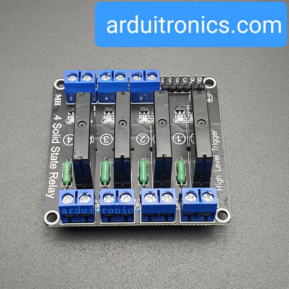 4 Channel 5V 2A Solid State Relay (SSR) High Level Trigger - Arduino, Raspberry Pi, NodeMCU, IoT ...