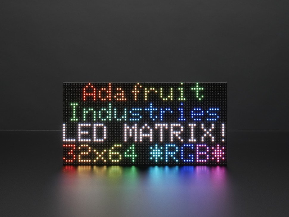 64X32 RGB LED Matrix Panel - 4mm Pitch (Adafruit) - Arduino, Raspberry Pi, NodeMCU, IoT, Nvidia ...